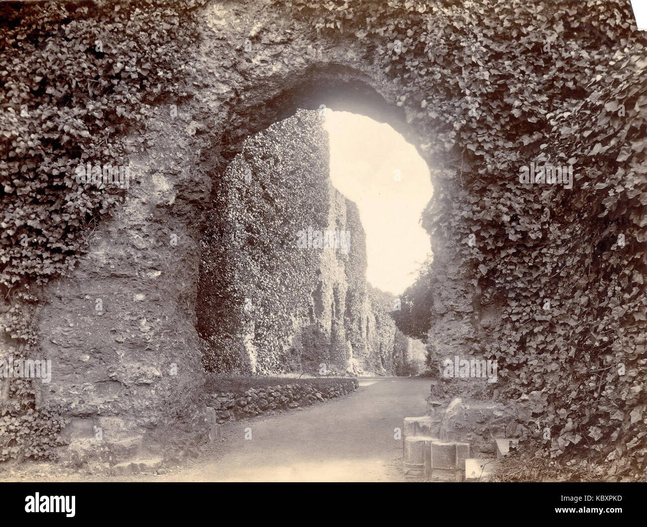 Reading Abbey, The south doorway of the Abbey Church, 1890 1899 Stock ...