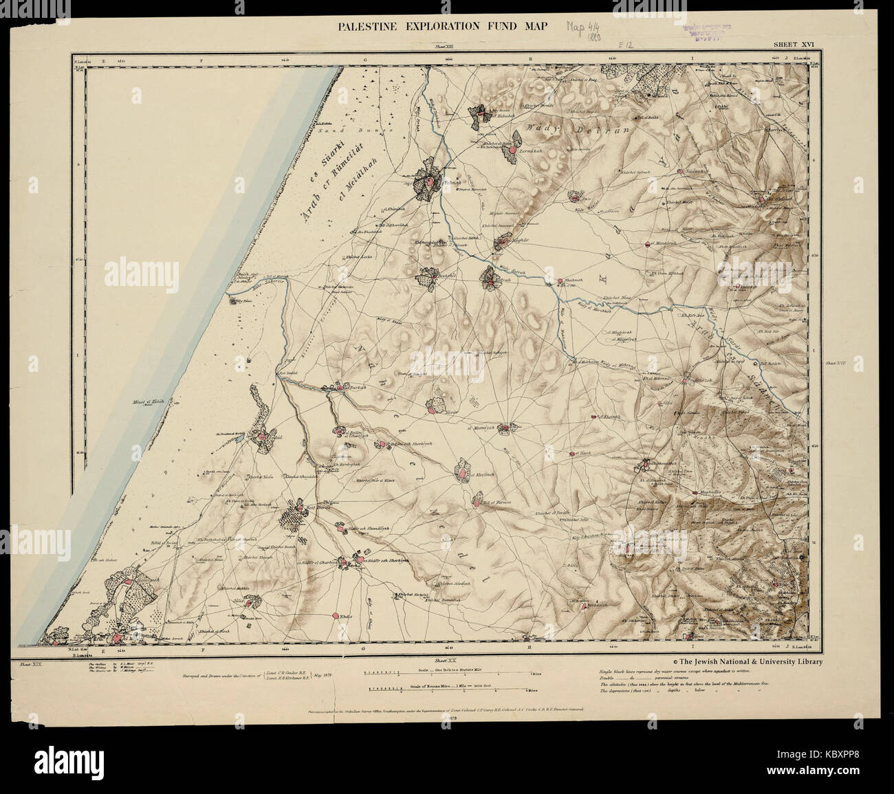 Map of palestine british mandate hi-res stock photography and images ...
