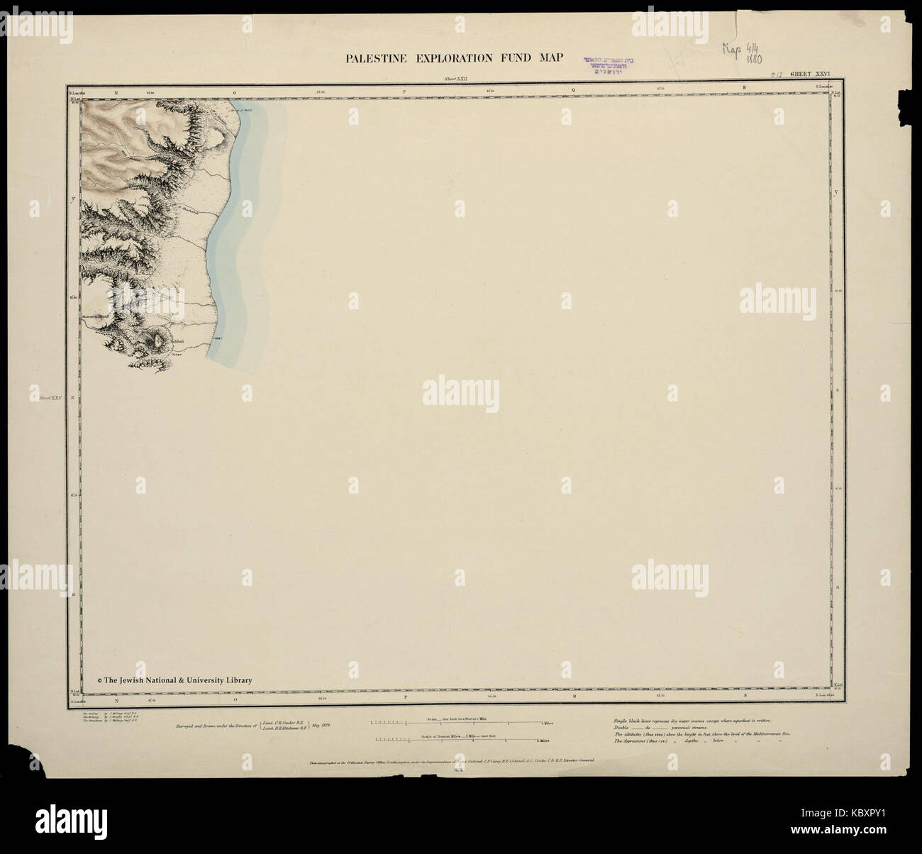 Historical map palestine in hi-res stock photography and images - Alamy