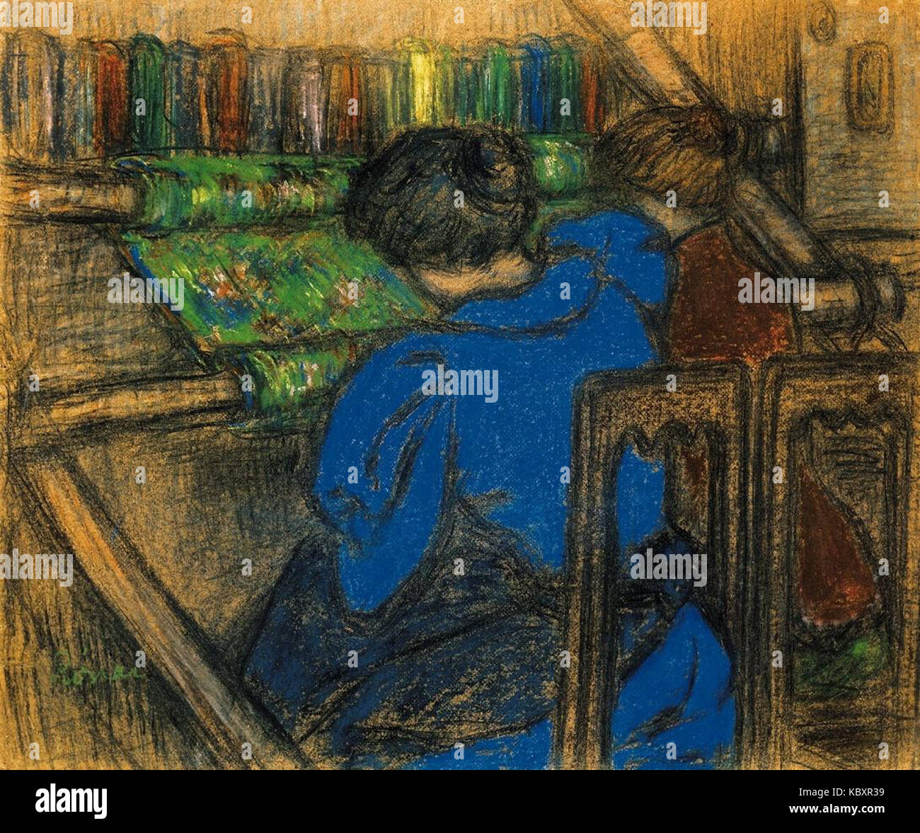 Rippl Embroidering Women Stock Photo - Alamy