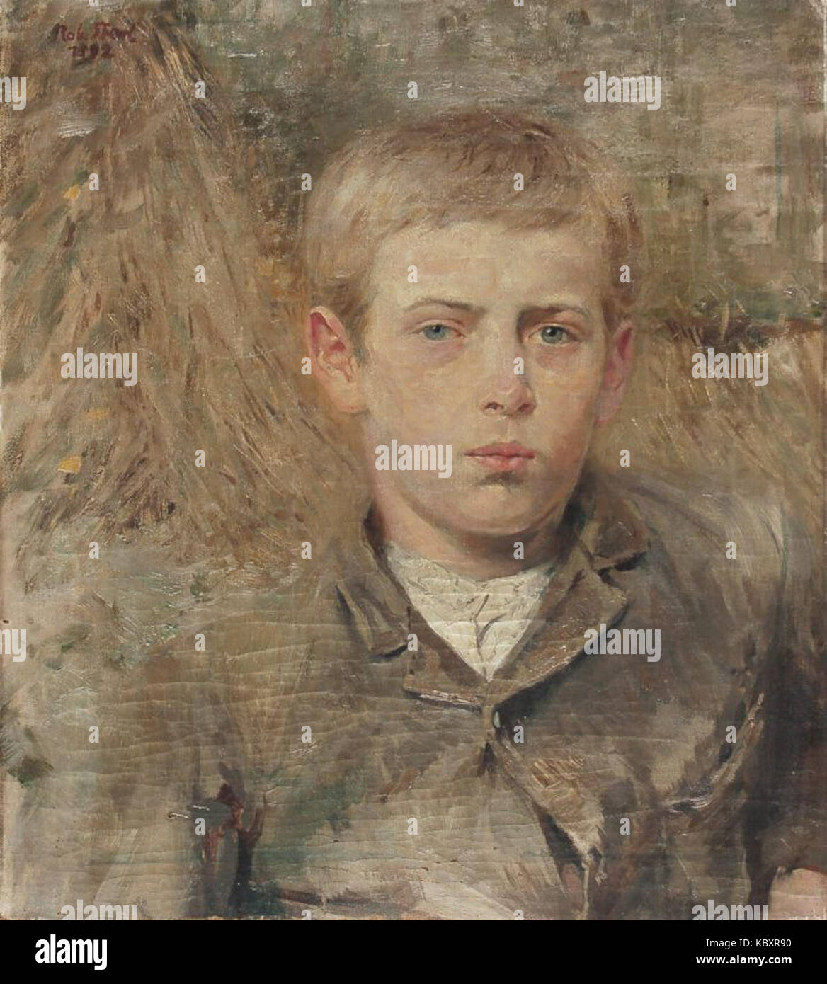 Robert Sterl Bauernjunge 1892 Stock Photo - Alamy