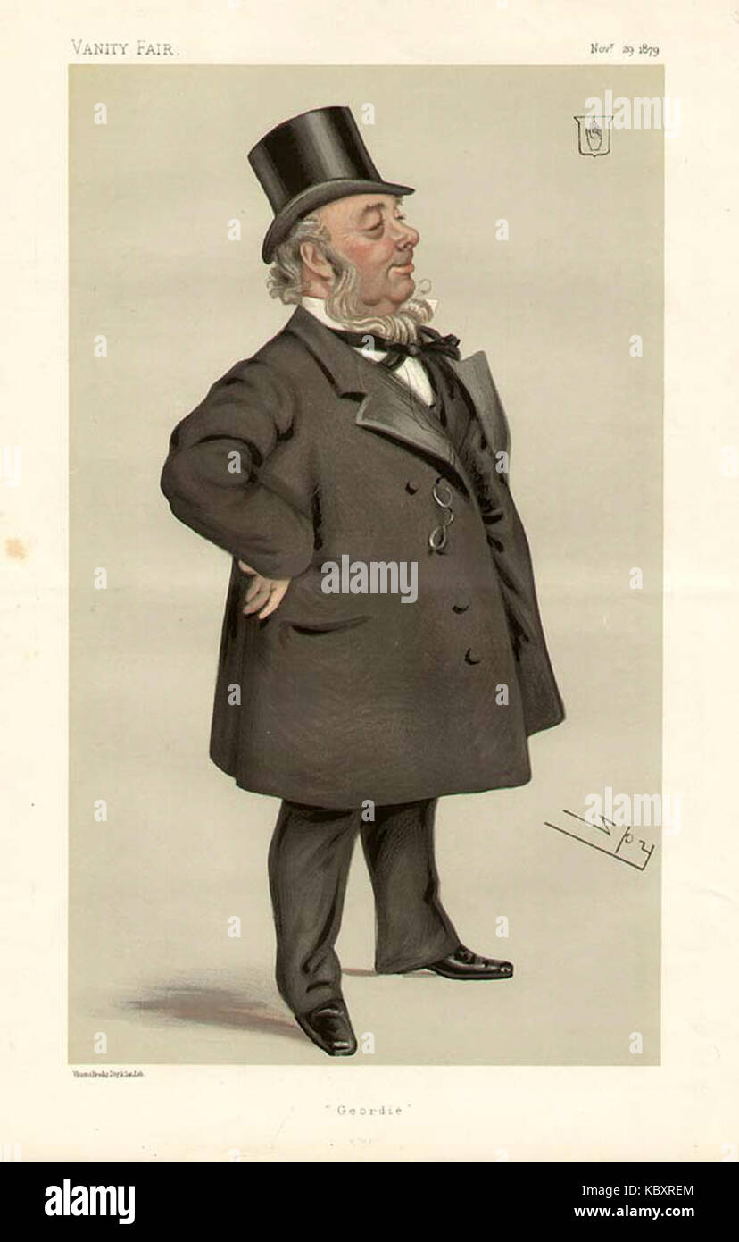 Sir George Elliot Vanity Fair 1879 11 29 Stock Photo - Alamy