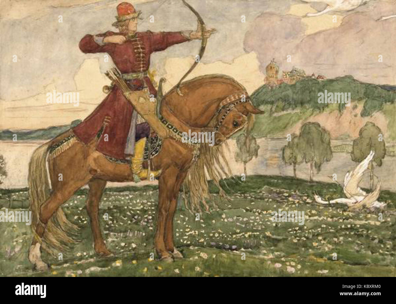 Ivan Tsarevich i lebed Stock Photo - Alamy