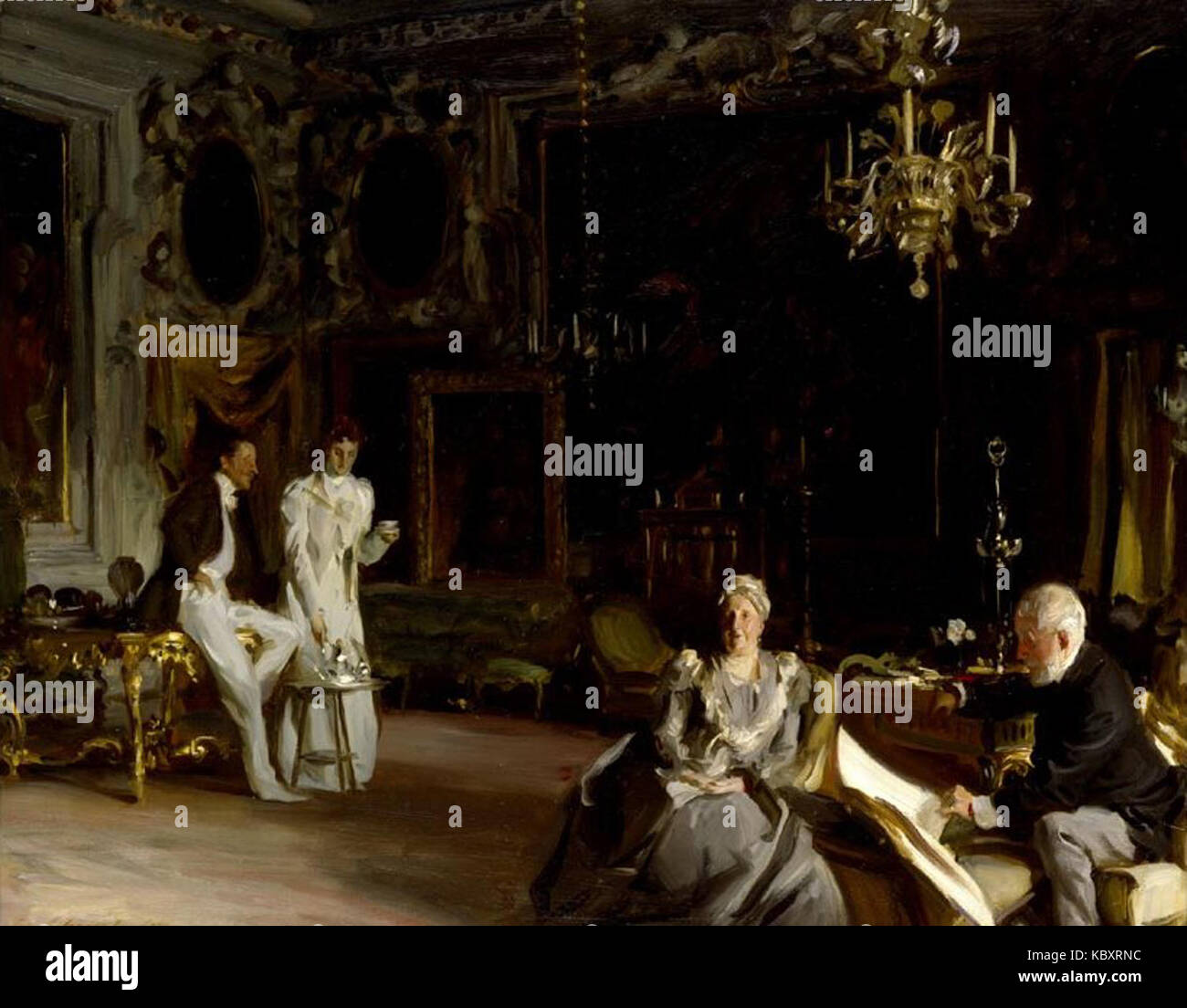 John singer sargent an interior in venice hi-res stock photography and ...