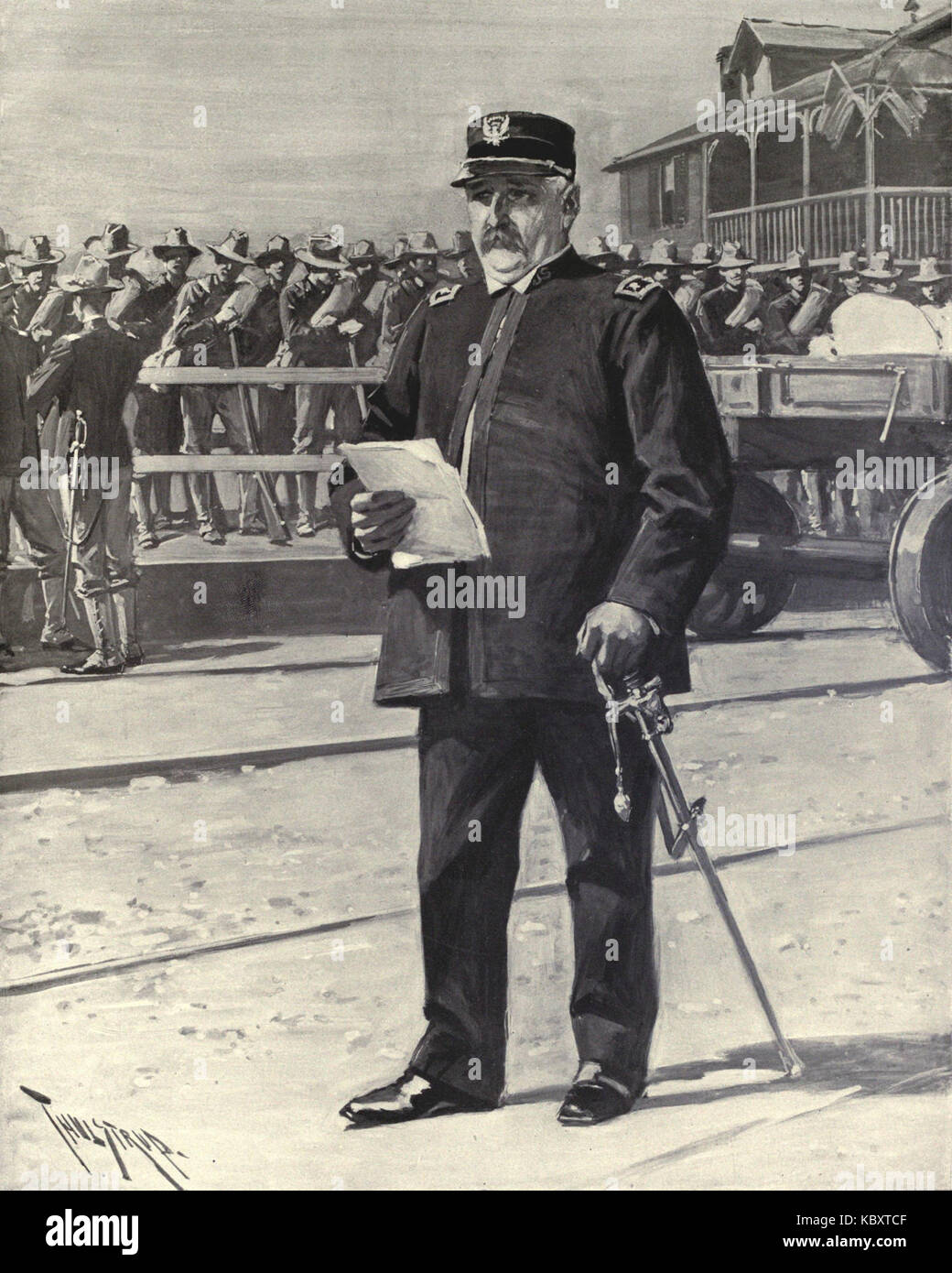 William R. Shafter directing embarkation at Port Tampa Stock Photo - Alamy