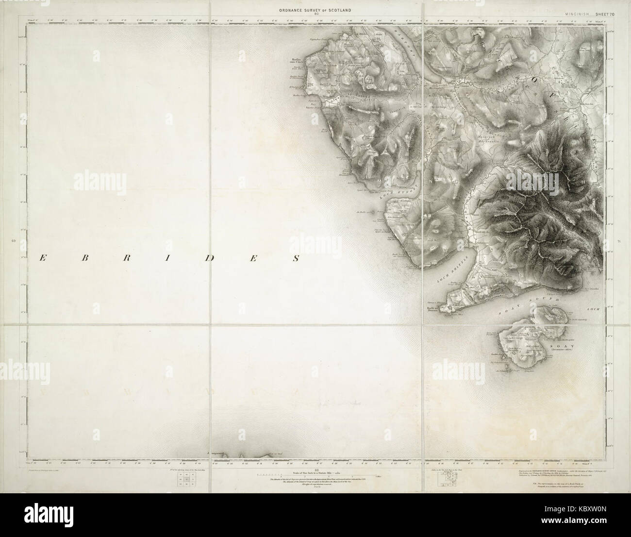 Ordnance survey scotland historical map 1 hi-res stock photography and ...