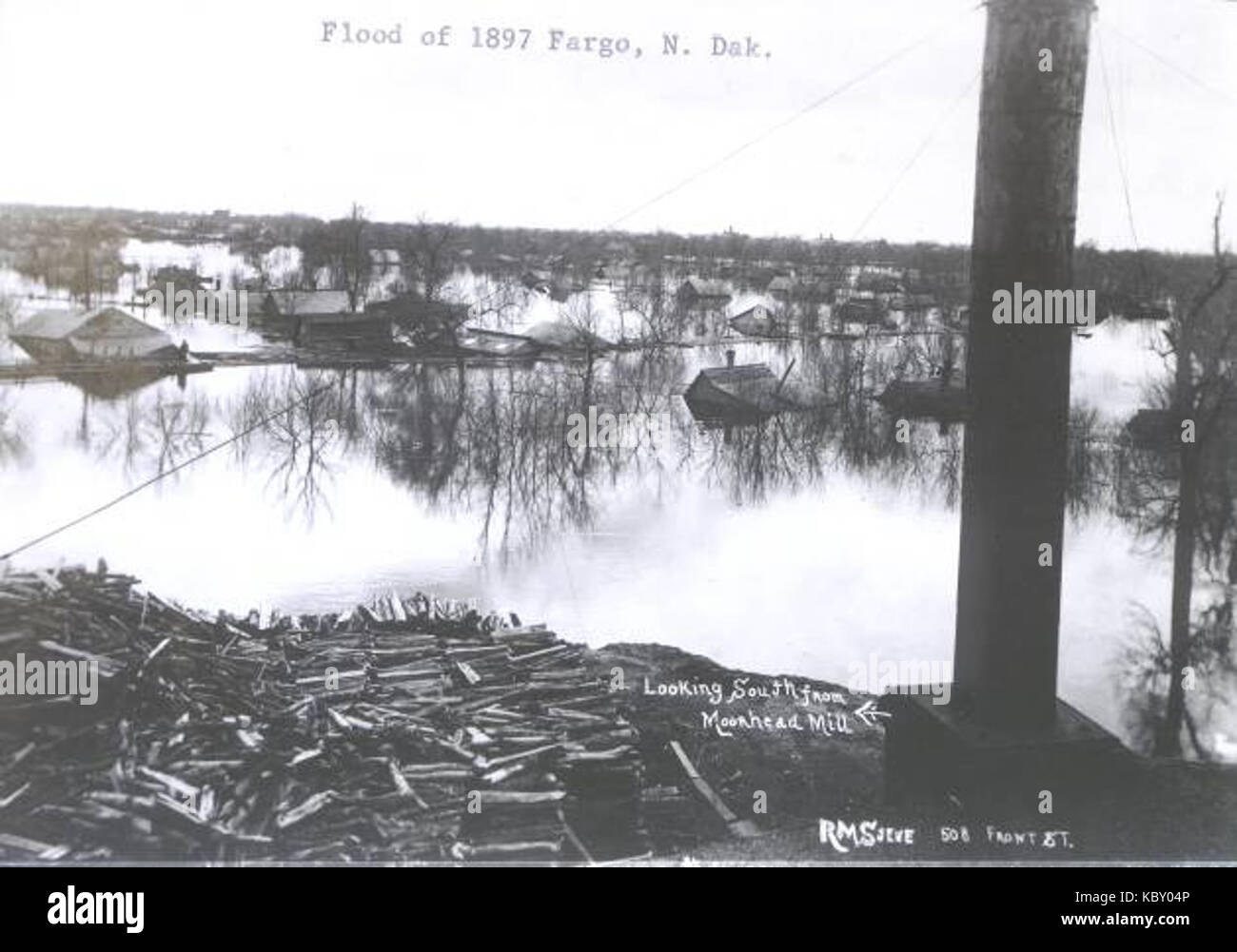 1897 Red River Flood Moorhead Mill Stock Photo - Alamy
