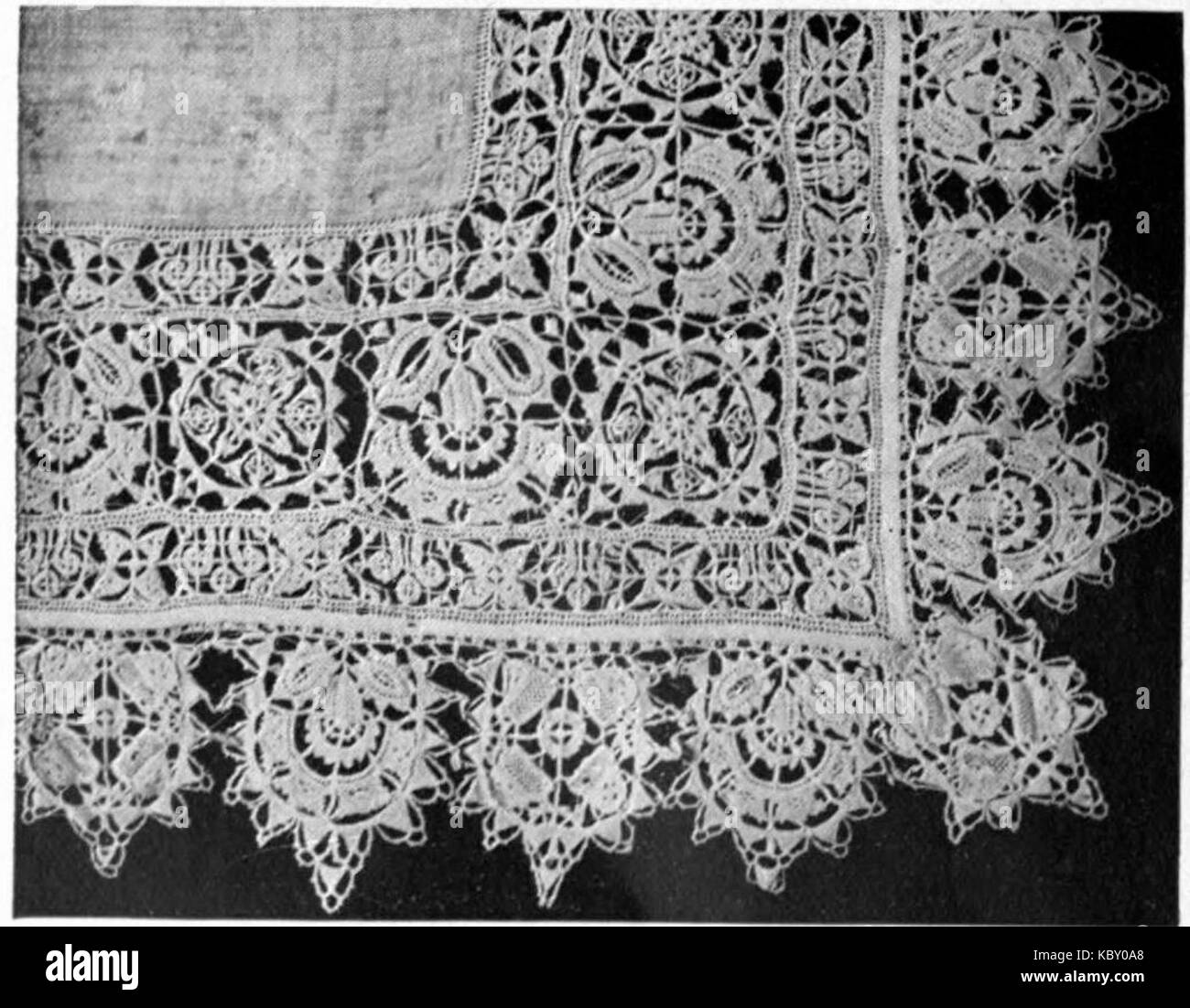 1911 Britannica Lace 5 Stock Photo - Alamy