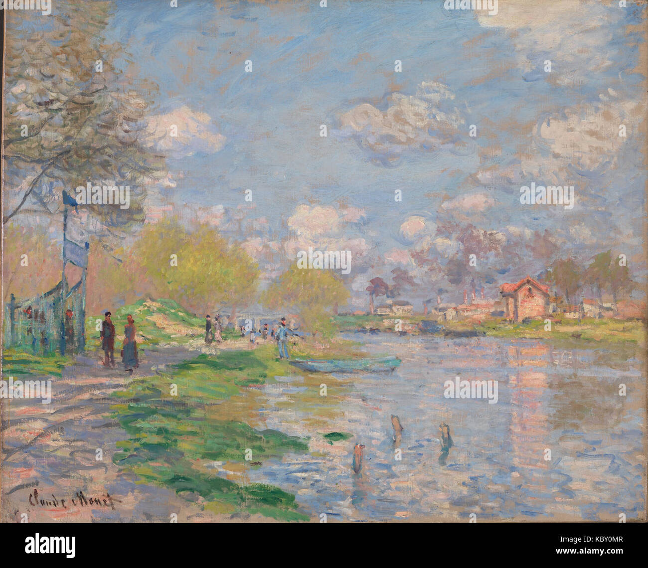 Claude Monet Spring by the Seine Stock Photo - Alamy