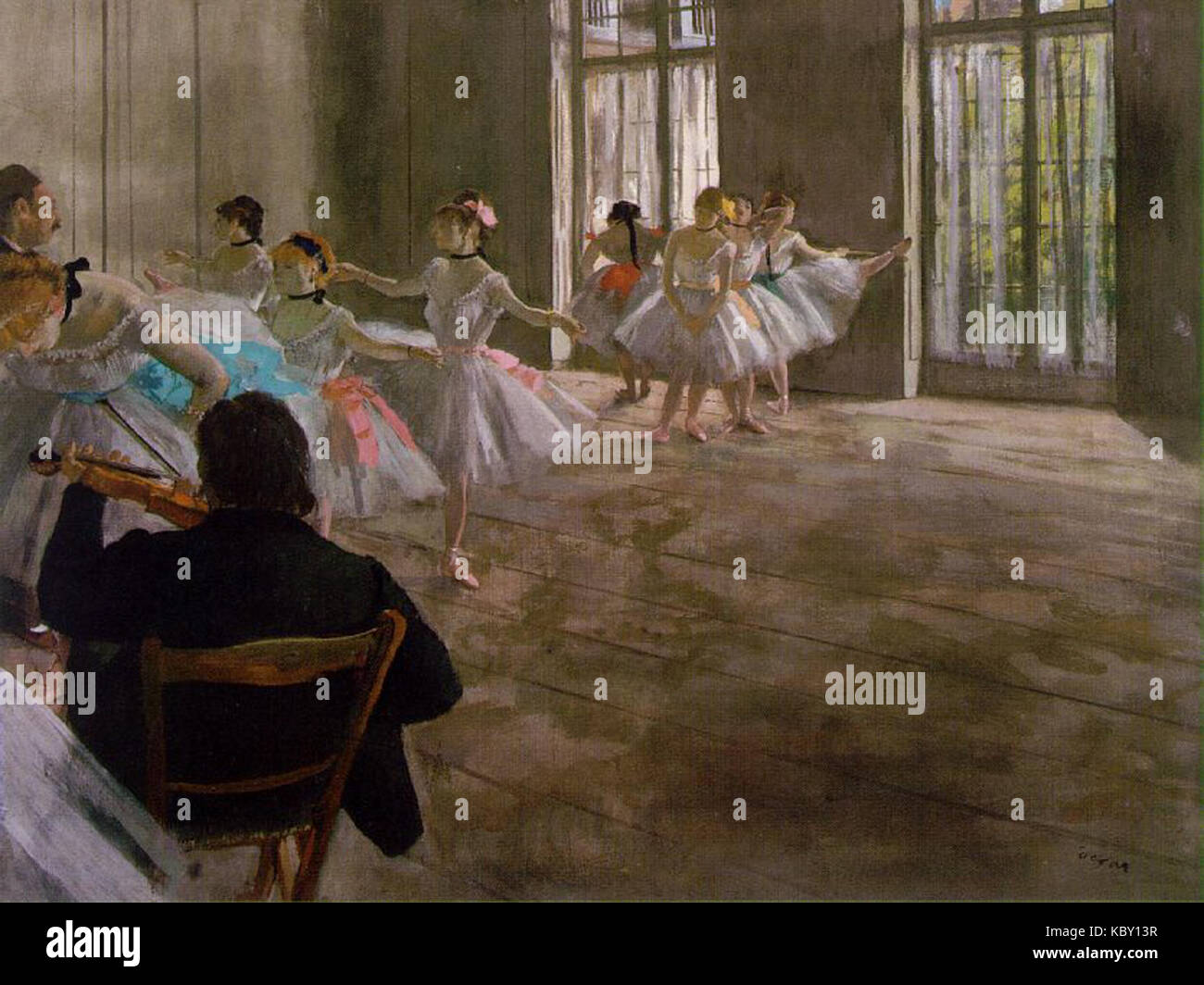 Edgar degas painting the dance class hi-res stock photography and ...