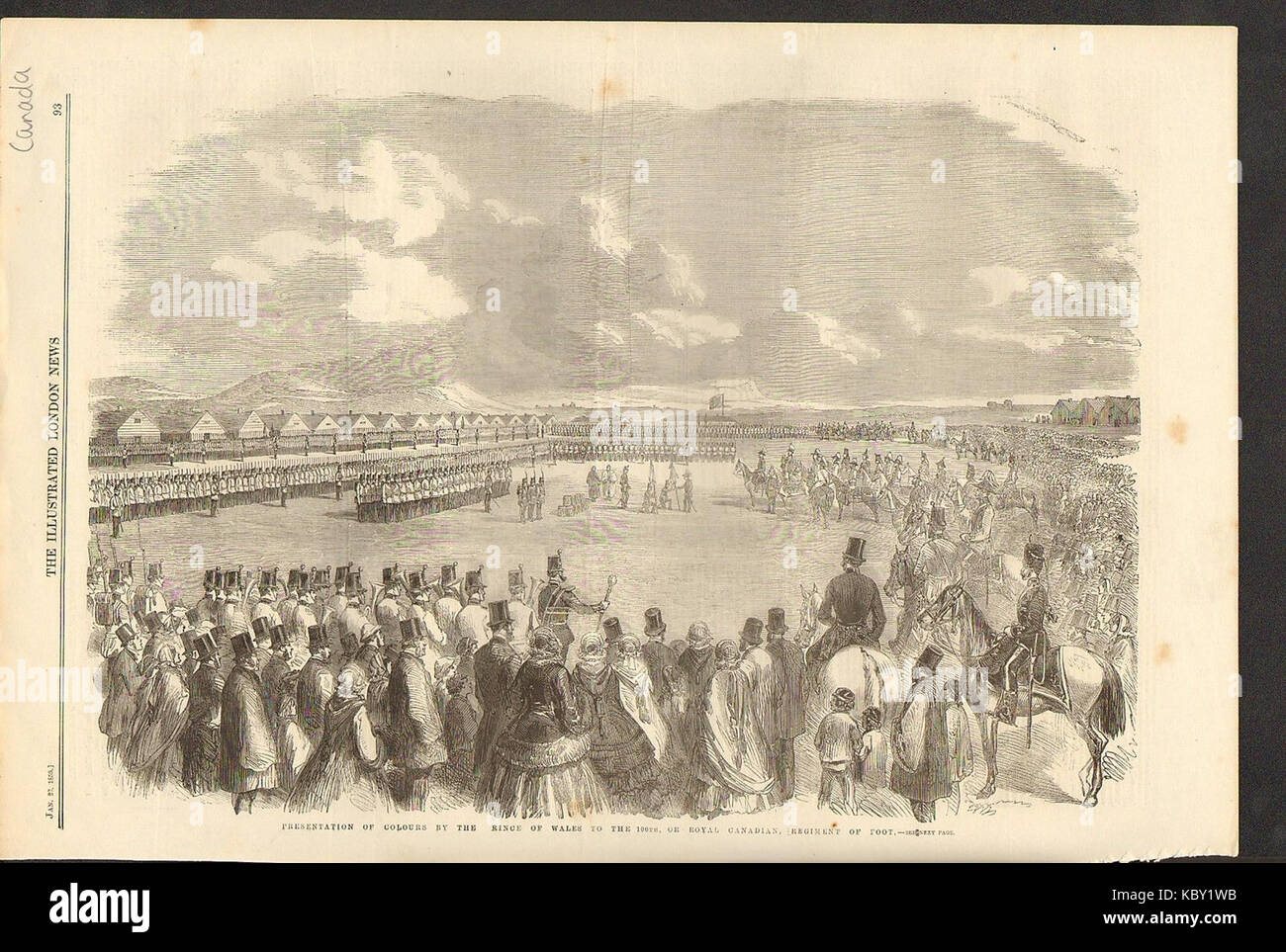 100th Regiment Prince of Wales Royal Canadian Regiment Stock Photo - Alamy