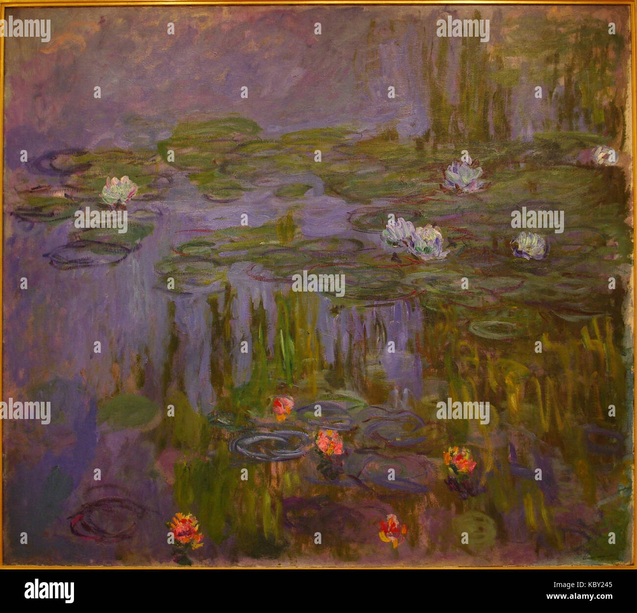 Waterlillies by Claude Monet c 1914 Portland Art Museum Stock Photo - Alamy