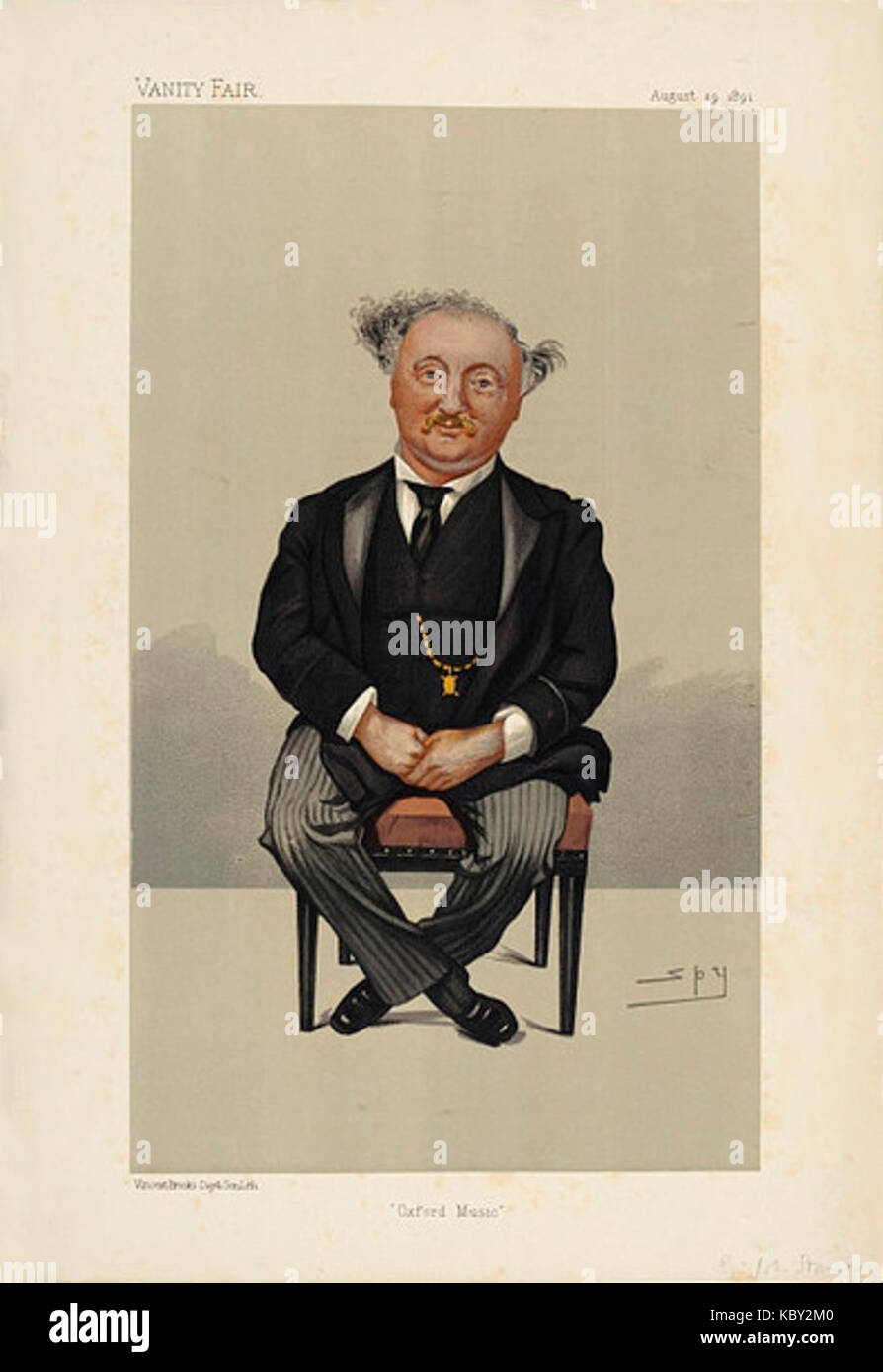 John Stainer Vanity Fair 29 August 1891 Stock Photo - Alamy