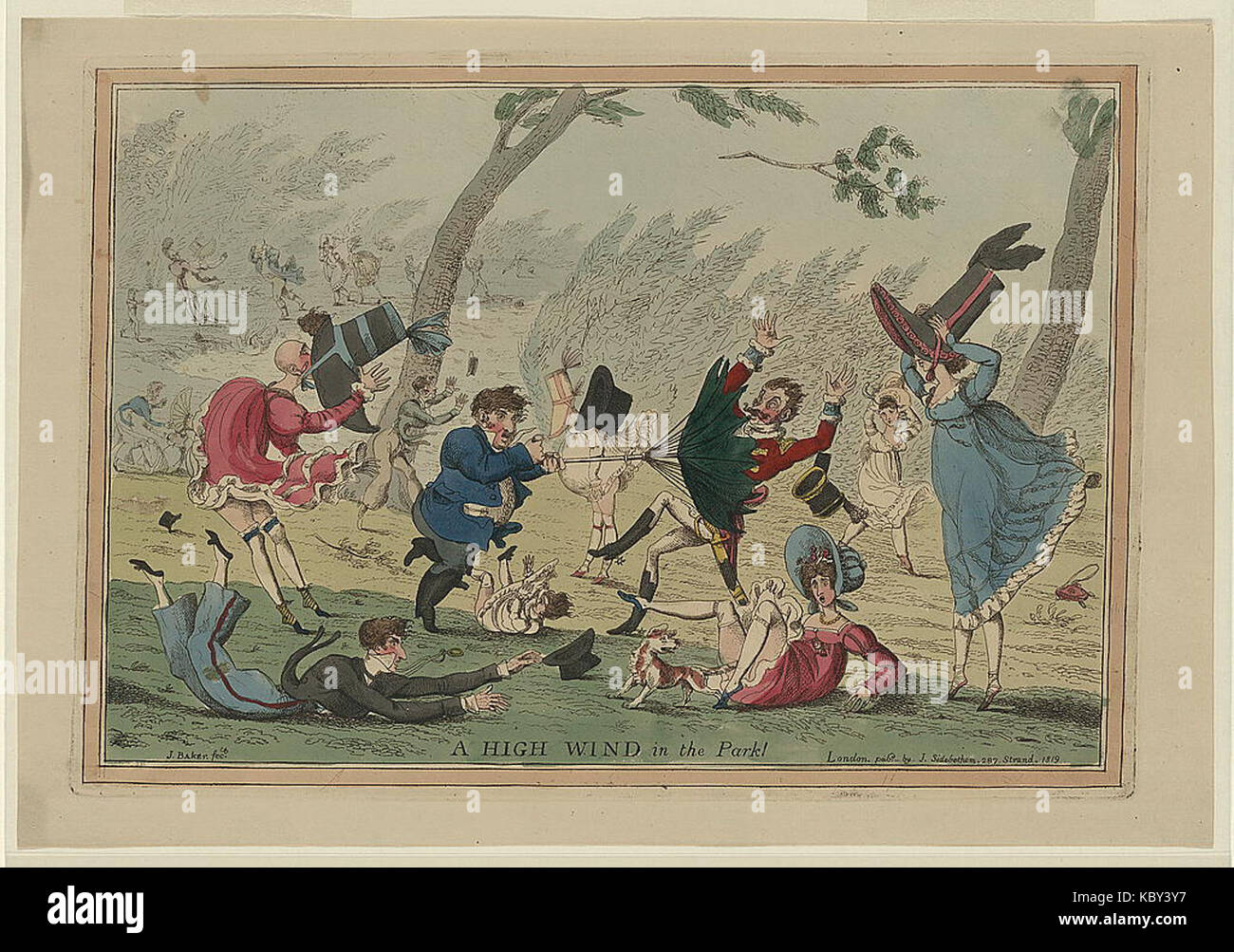 A photograph capturing a high wind in the park, illustrating the ...