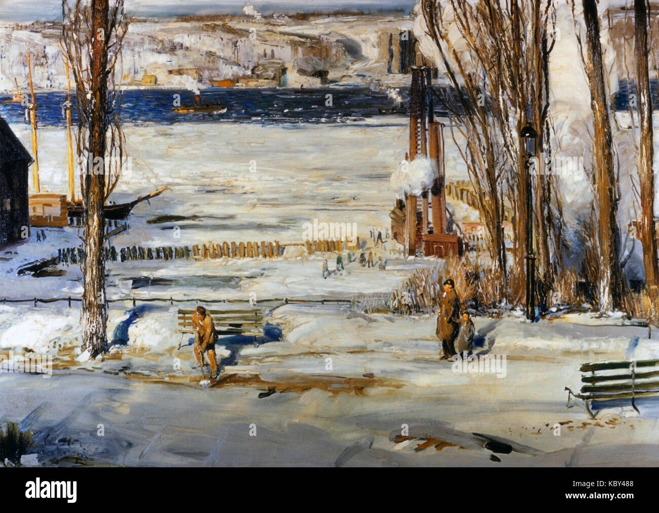 George wesley bellows a morning snow hi-res stock photography and ...