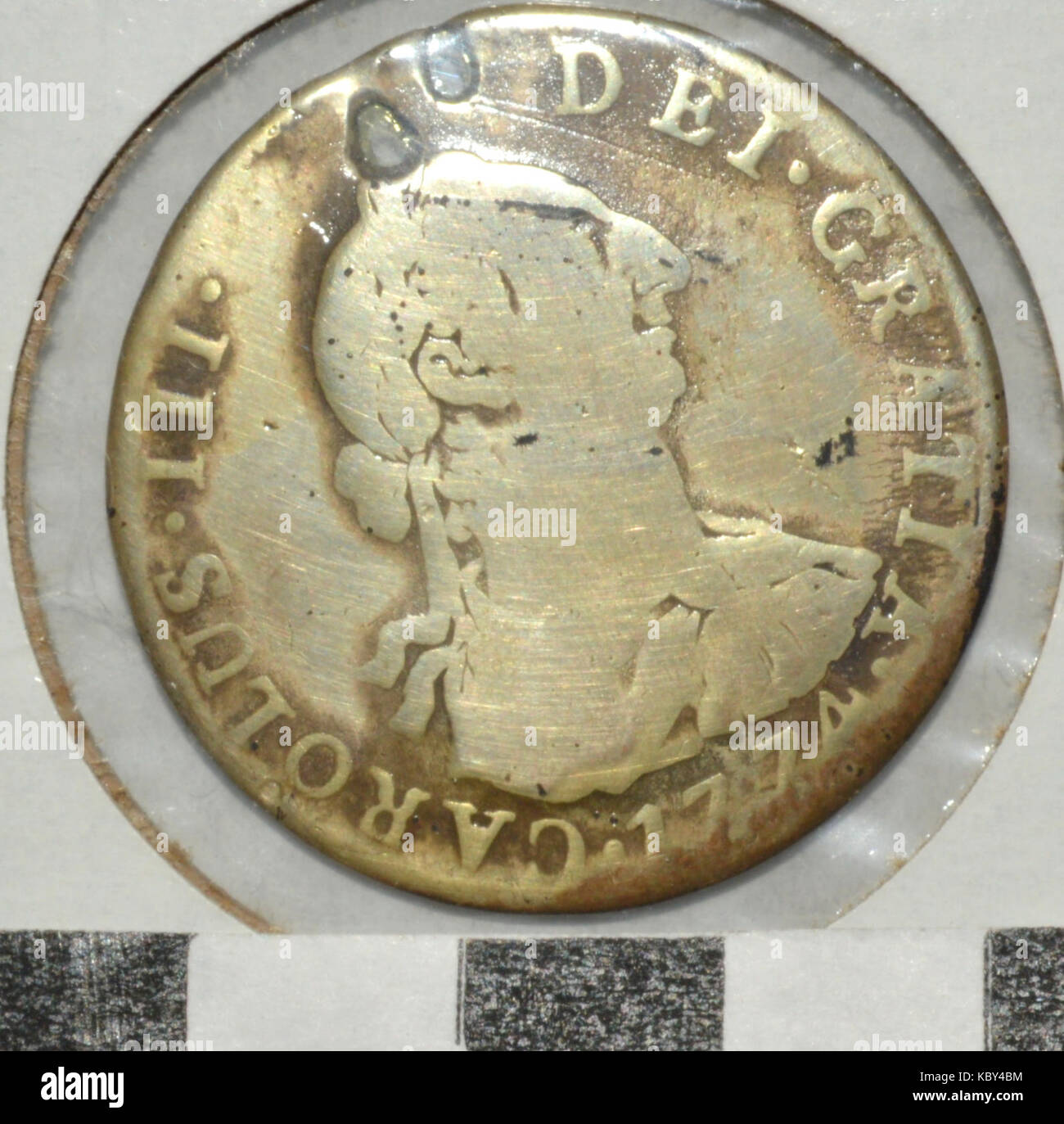 1774 Spanish Four Reales Coin Stock Photo - Alamy