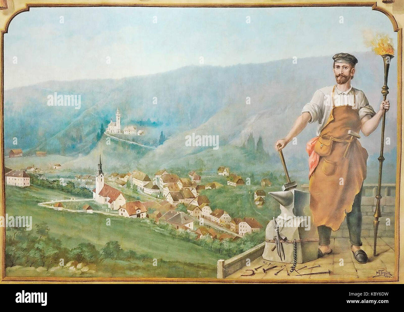 Matej Trpin Panorama Krope Stock Photo - Alamy