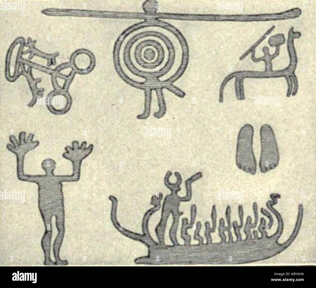 Scandinavian Civilization rock carvings Stock Photo - Alamy