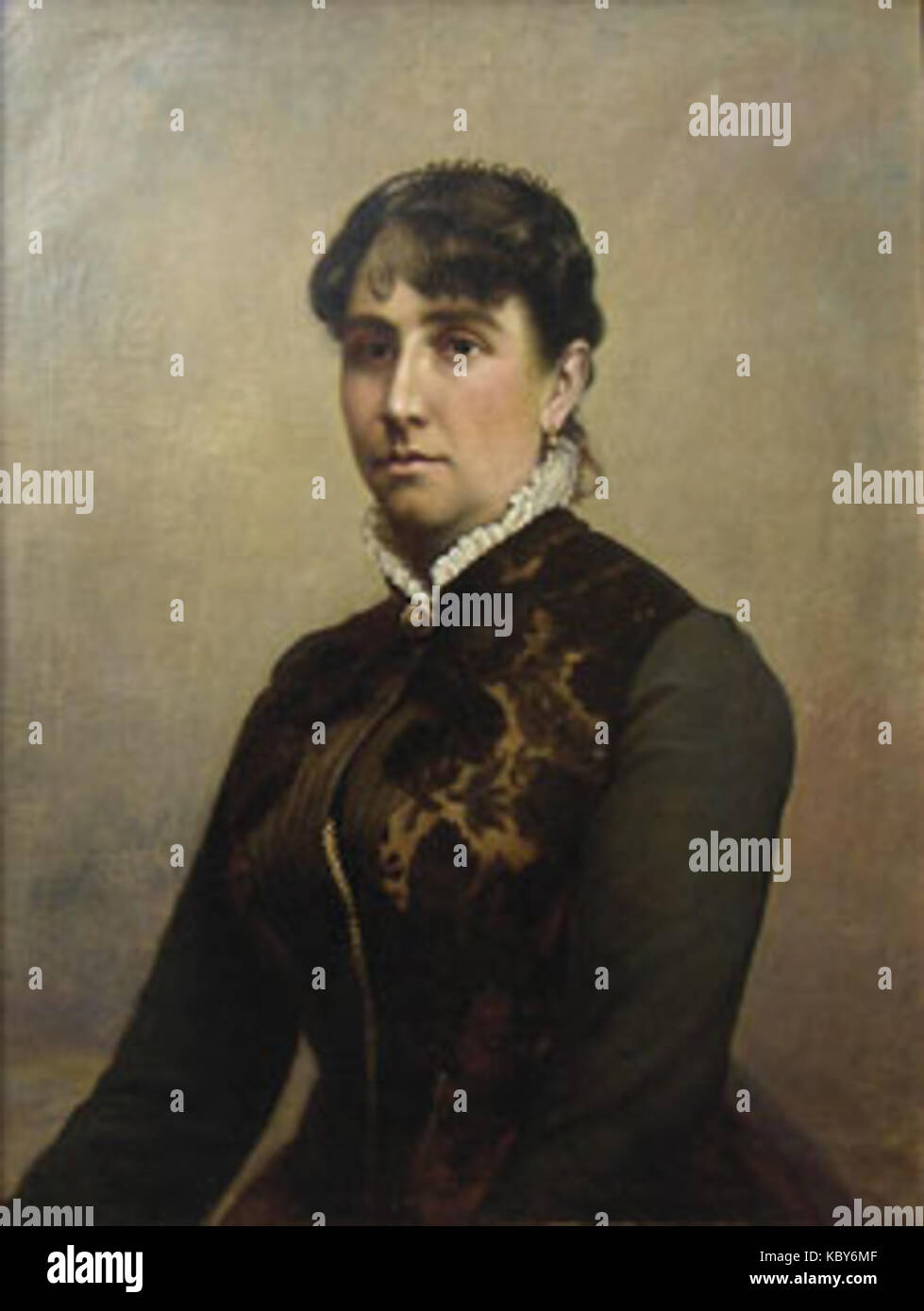 Constantin Daniel Stahi Portretul unei doamne Stock Photo - Alamy