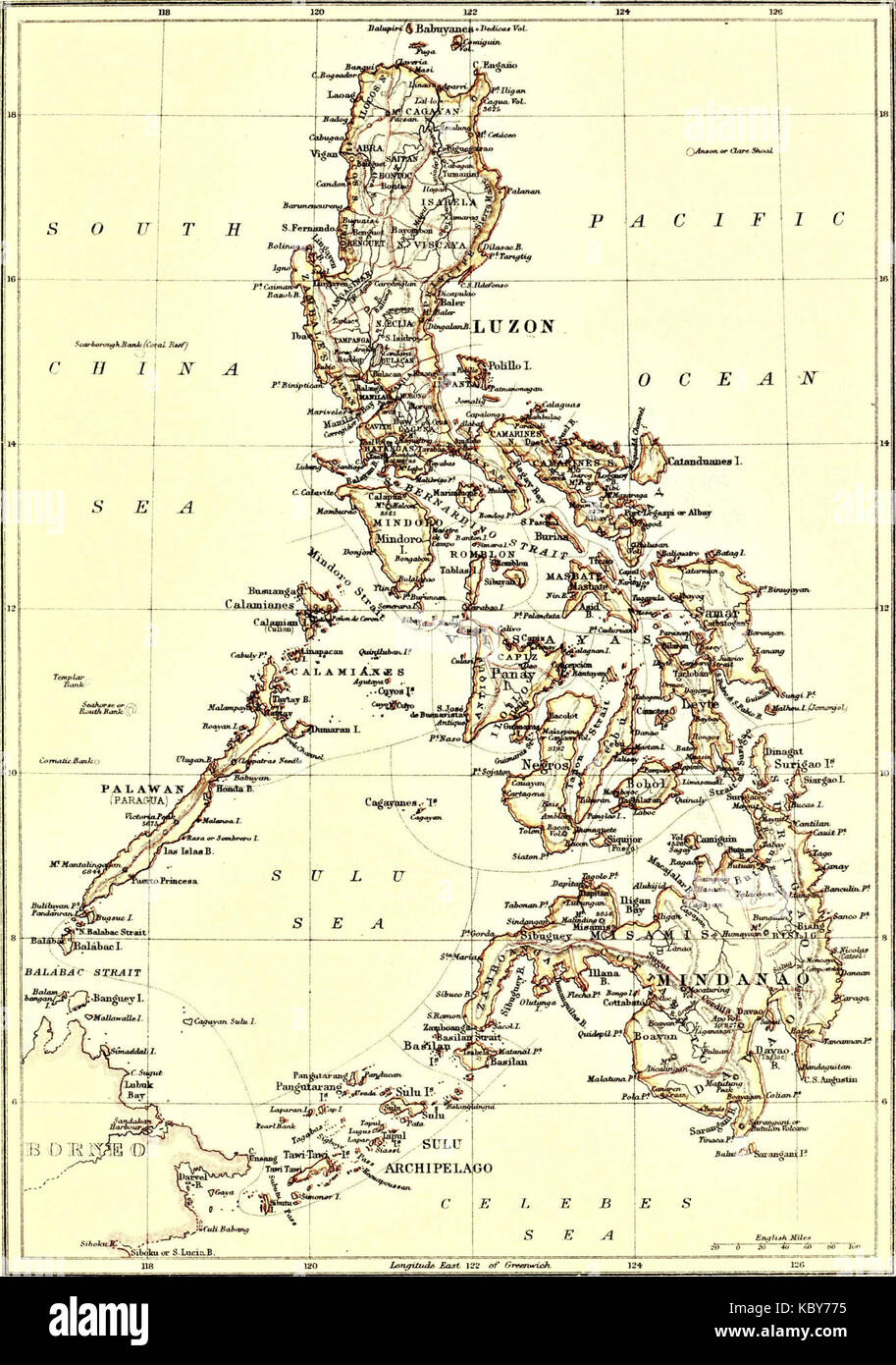 A map of the Philippine Islands labeled 'EB9,' showing the islands ...