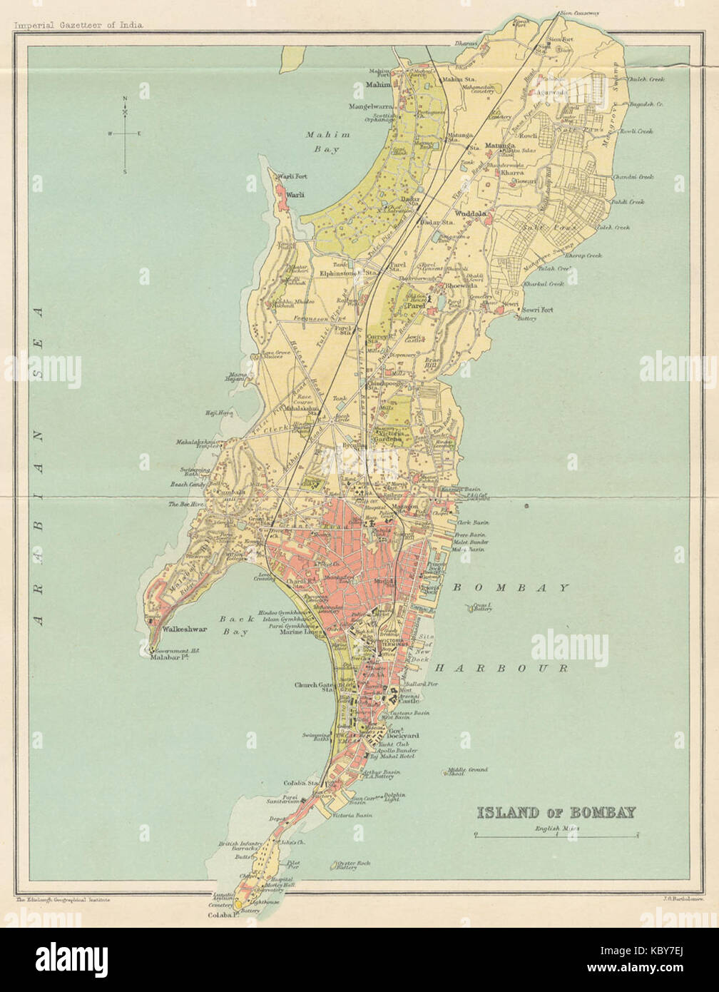 Bombay Map Map Island Bombay High Resolution Stock Photography and ...