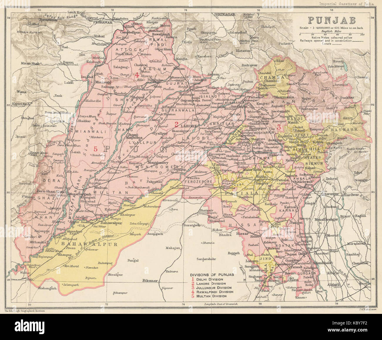India map punjab hi-res stock photography and images - Alamy