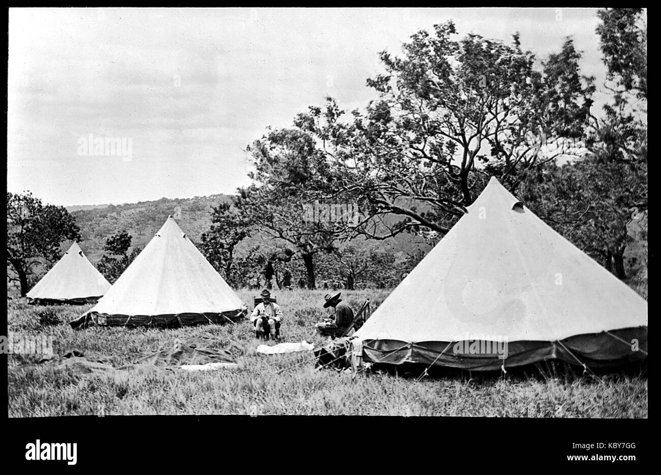 Sir David Bruce; 'Our first shooting camp' Wellcome L0022672 Stock ...