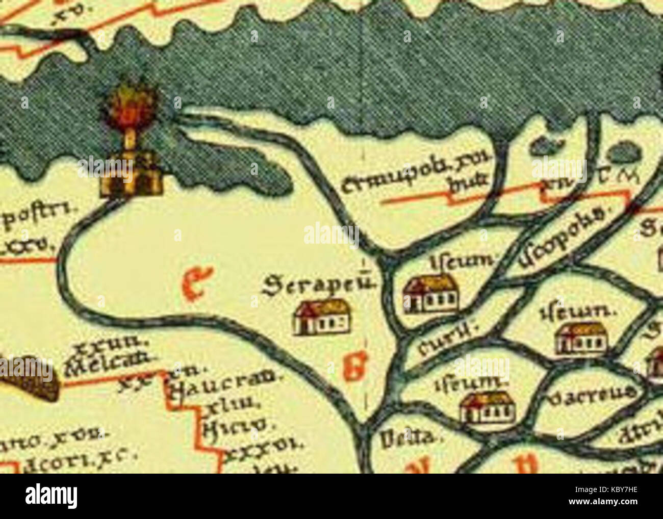 Historical map depicting route hi-res stock photography and images - Alamy