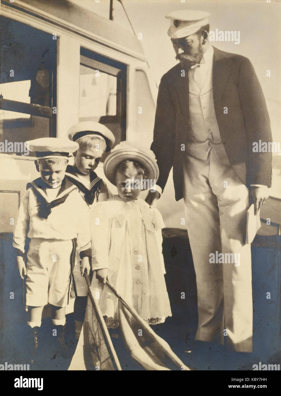 George, Duke of York, and his children Stock Photo - Alamy