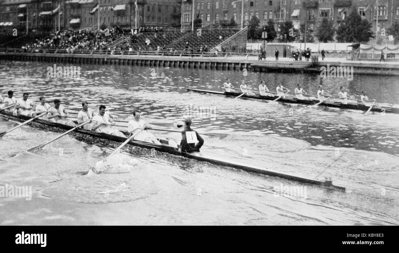 1912 British eights Leander and Australasia Stock Photo - Alamy