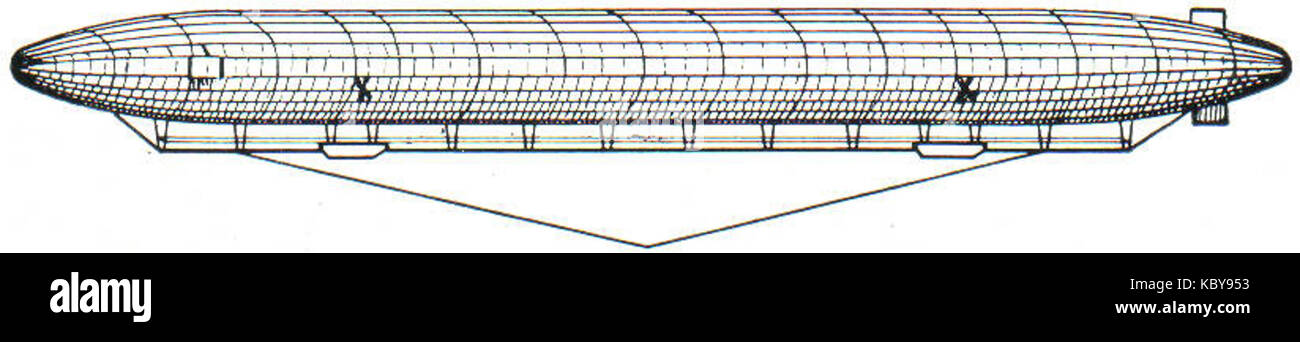 Zeppelin LZ1 1900 LA2 Blitz 0246 blank Stock Photo - Alamy