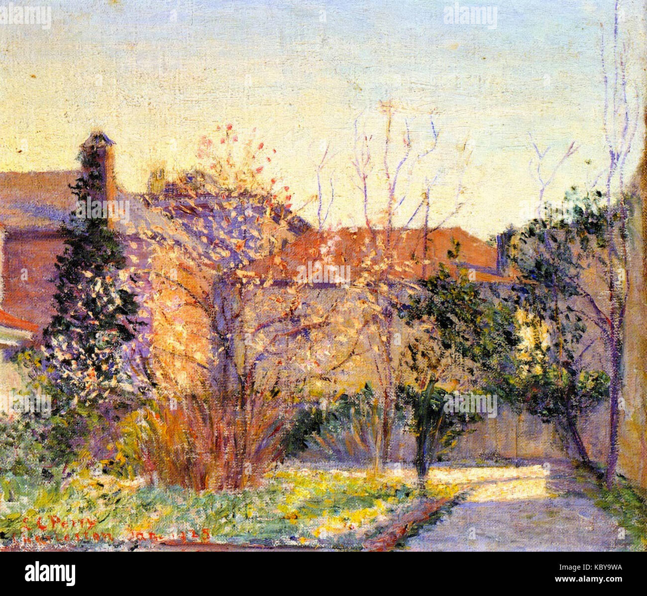 Lilla Cabot Perry A Peach Tree Stock Photo - Alamy