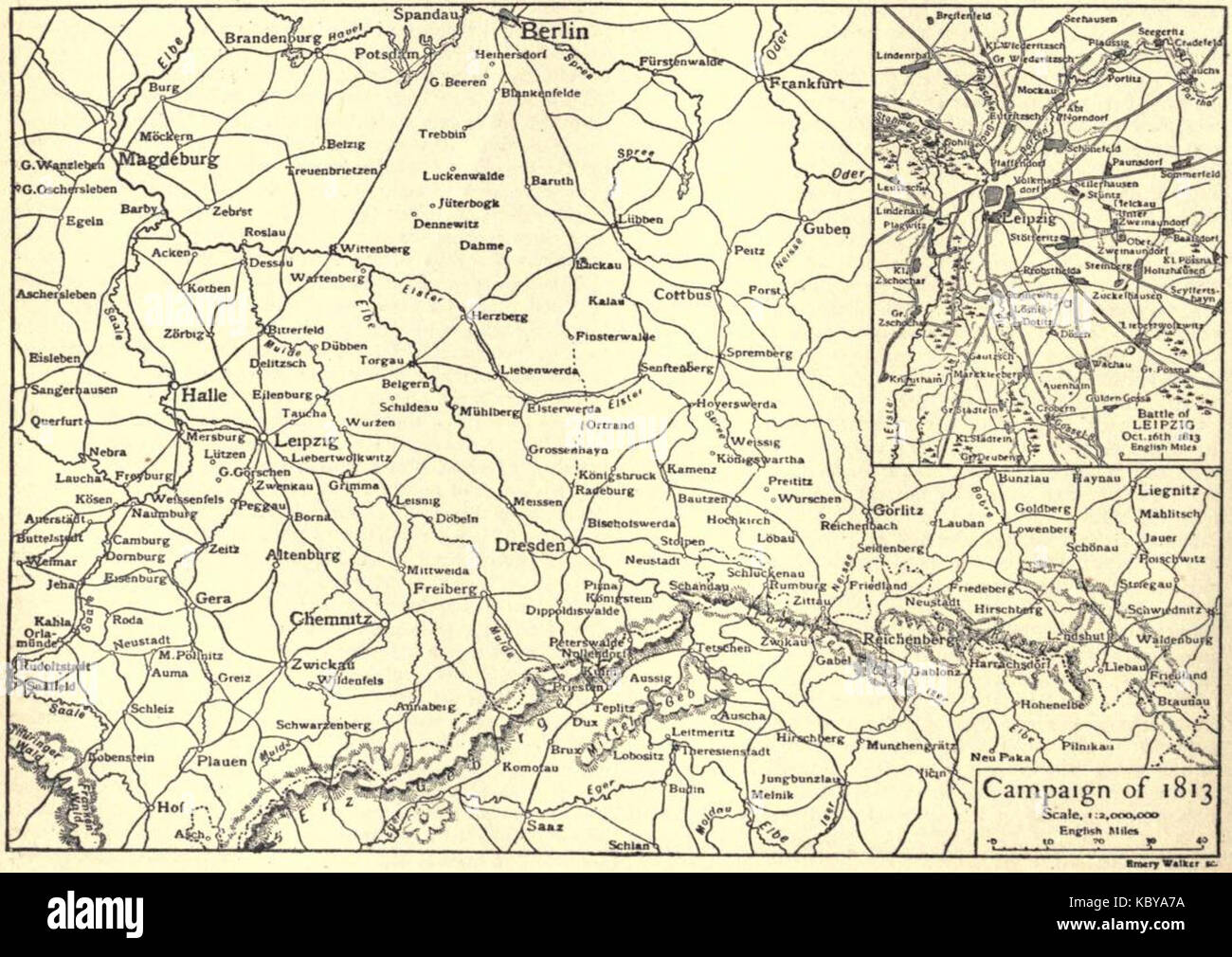 EB1911 19 0230 a Napoleonic Campaigns, Campaign of 1813 Stock Photo - Alamy