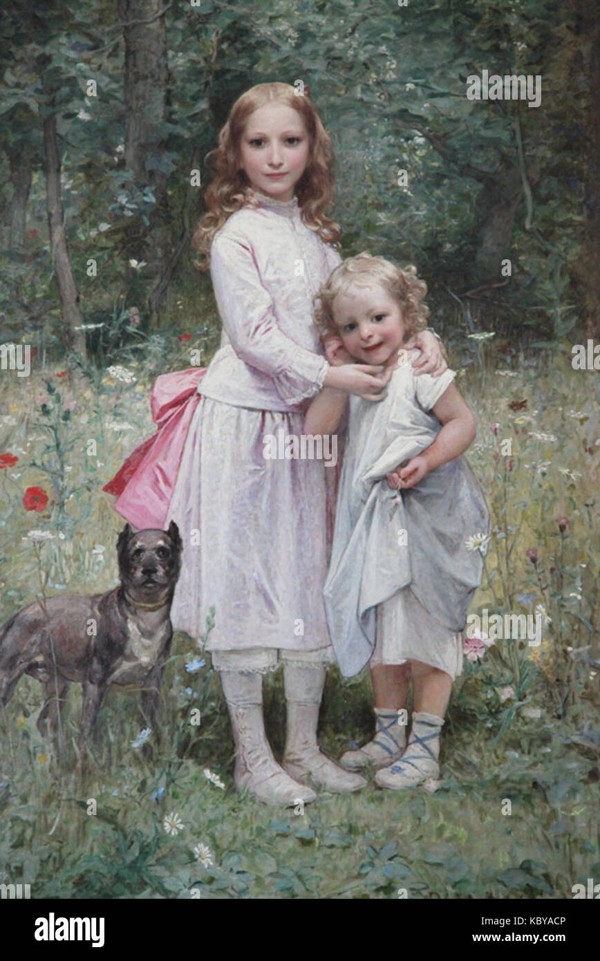 Mes filles, Eva et Jeanne Stock Photo - Alamy