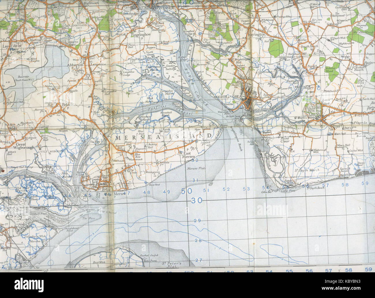 Mersea island causeway hi-res stock photography and images - Alamy