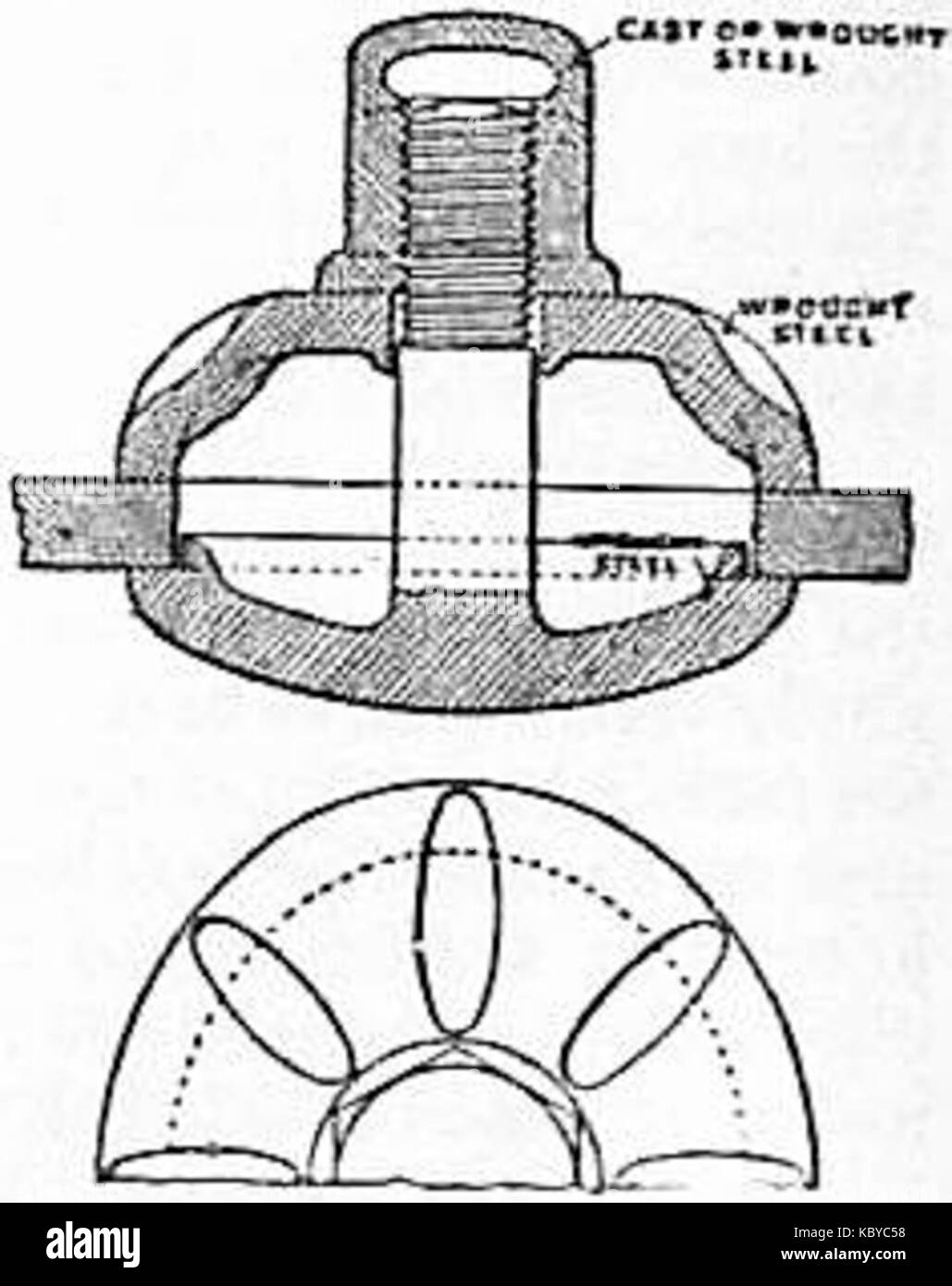 Handhole Fittings Boiler Britannica Fig. 18 Stock Photo - Alamy