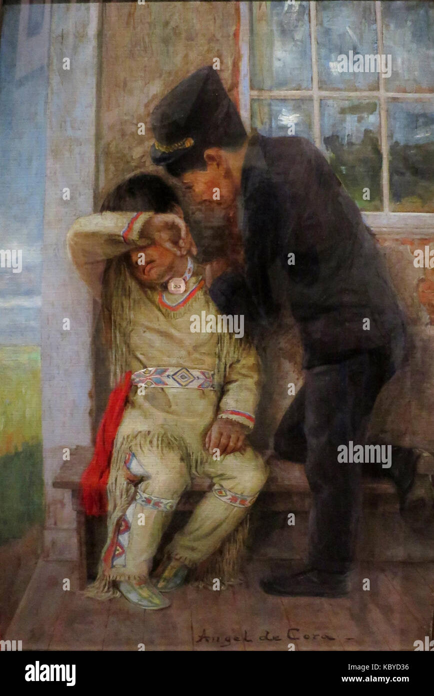 Untitled oil on canvas painting by Angel De Cora, c. 1900, Heard Museum ...