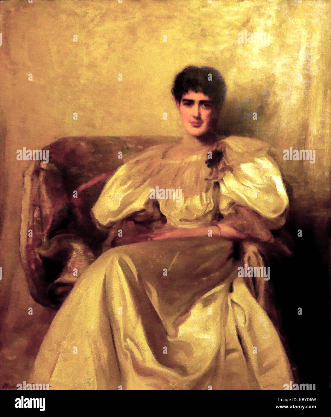 Herbert James Draper, Portrait of Ida Draper Stock Photo - Alamy
