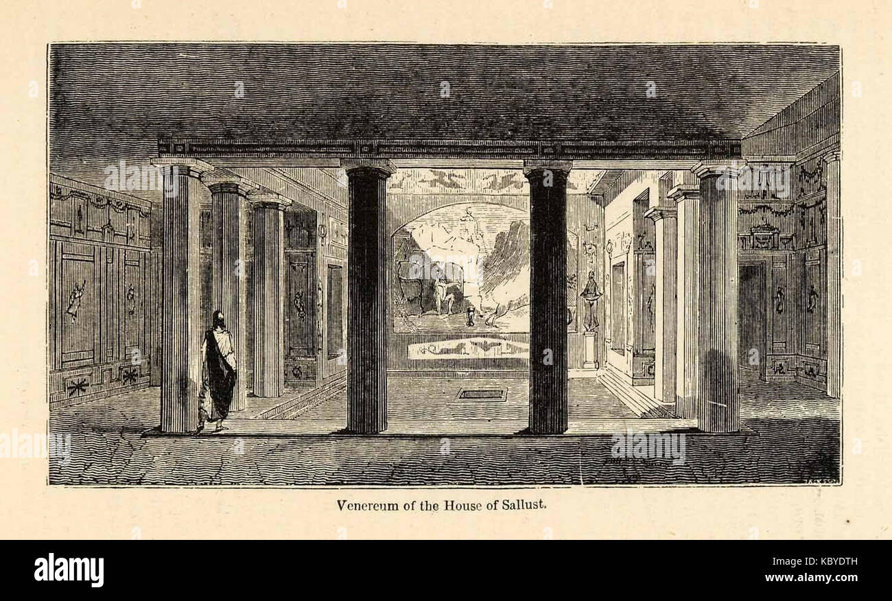 Venereum in the House of Sallust Stock Photo - Alamy