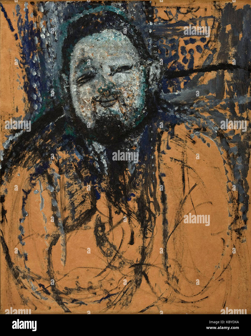 Amedeo modigliani retrato de diego rivera 02 Stock Photo - Alamy