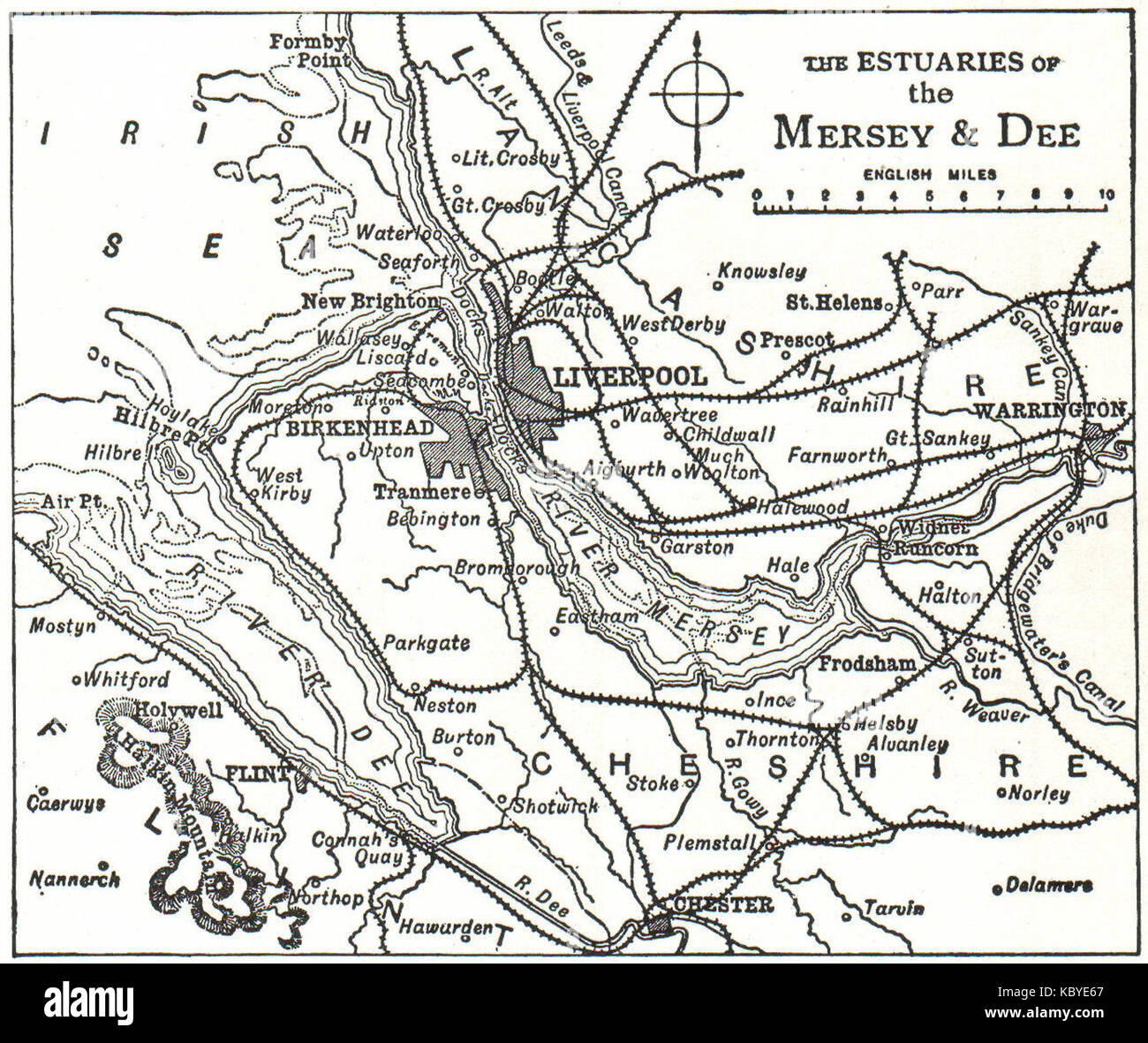 Estuaries map hi-res stock photography and images - Alamy