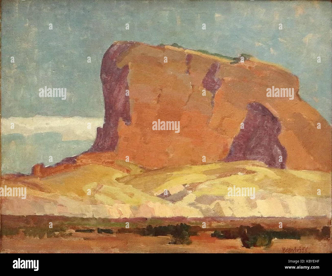 'Cly Butte, Monument Valley, Arizona' by George Kennedy Brandriff Stock ...