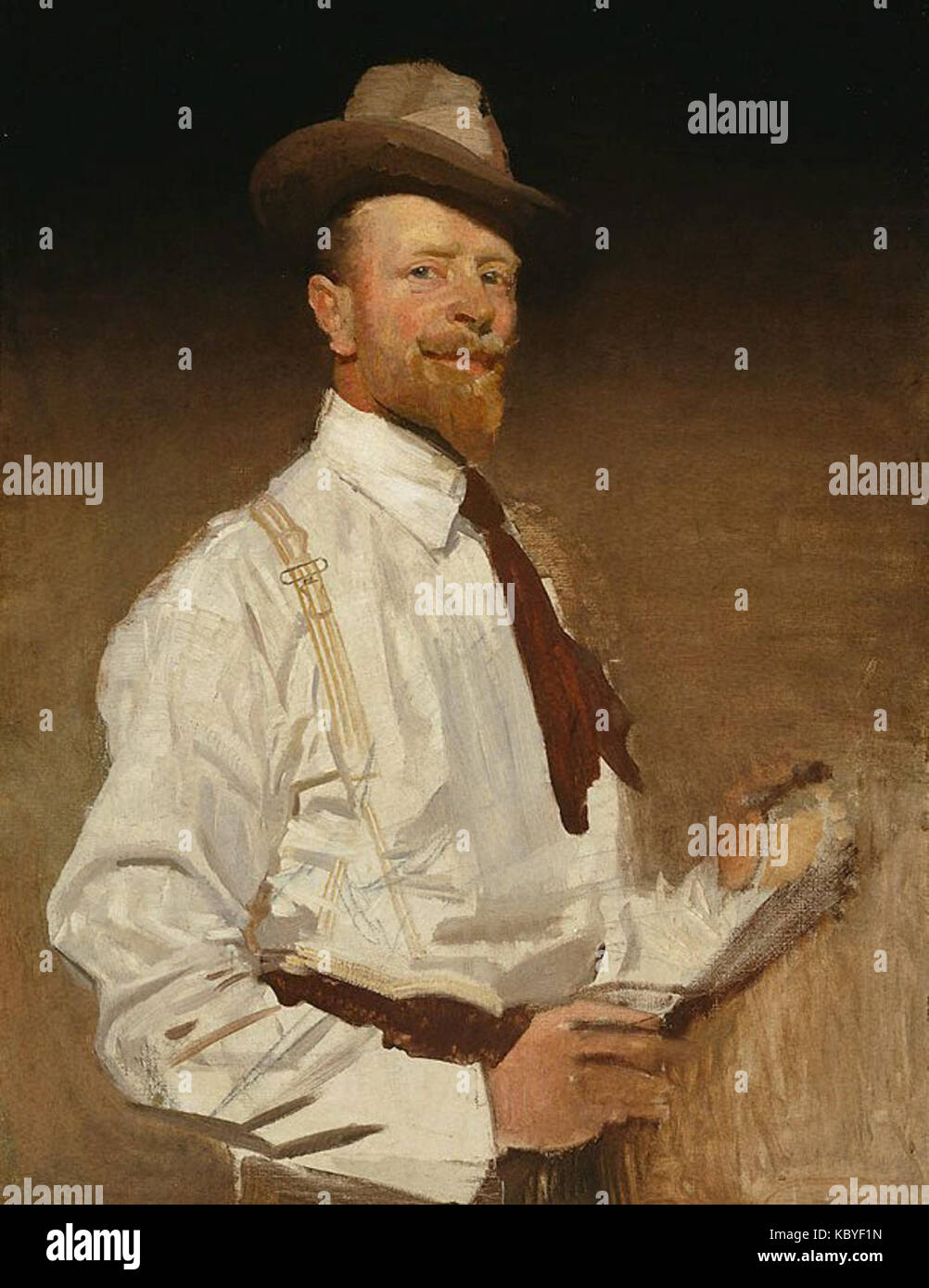 George Washington Lambert Self portrait Stock Photo - Alamy
