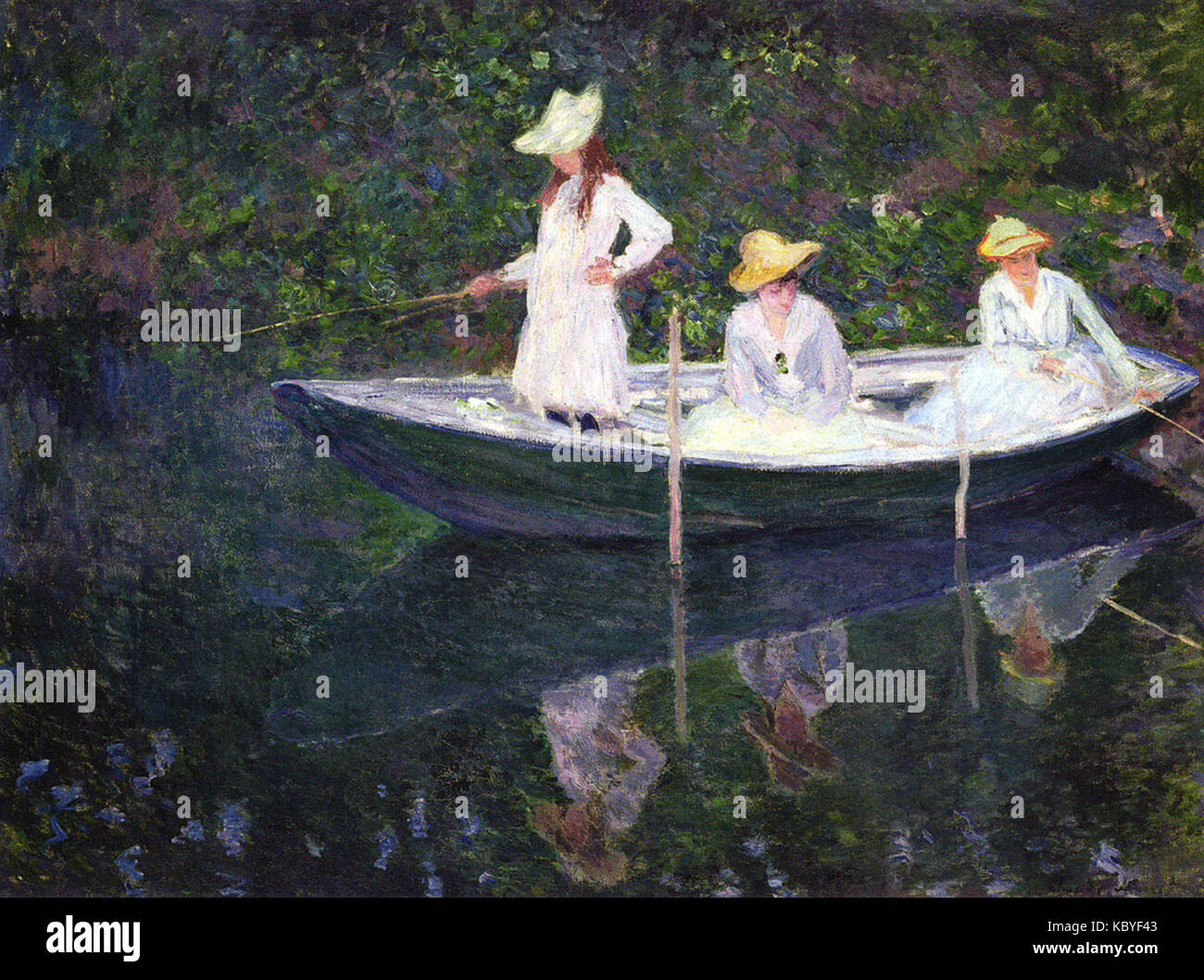 Monet In der Barke Stock Photo - Alamy