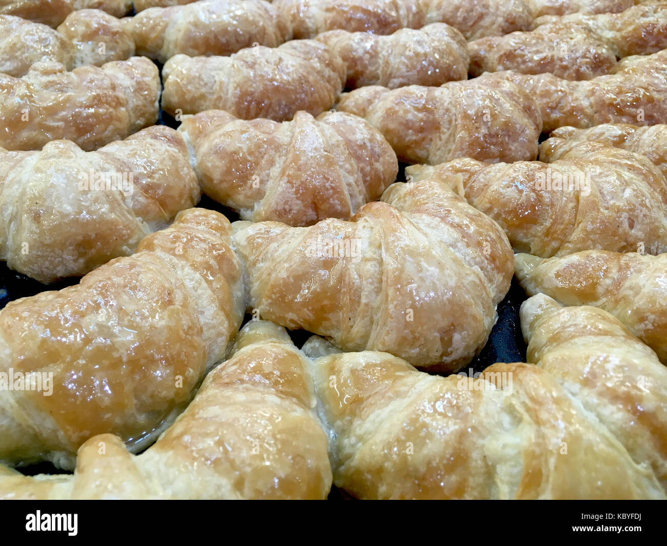 Fresh Baked Croissant Stock Photo - Alamy