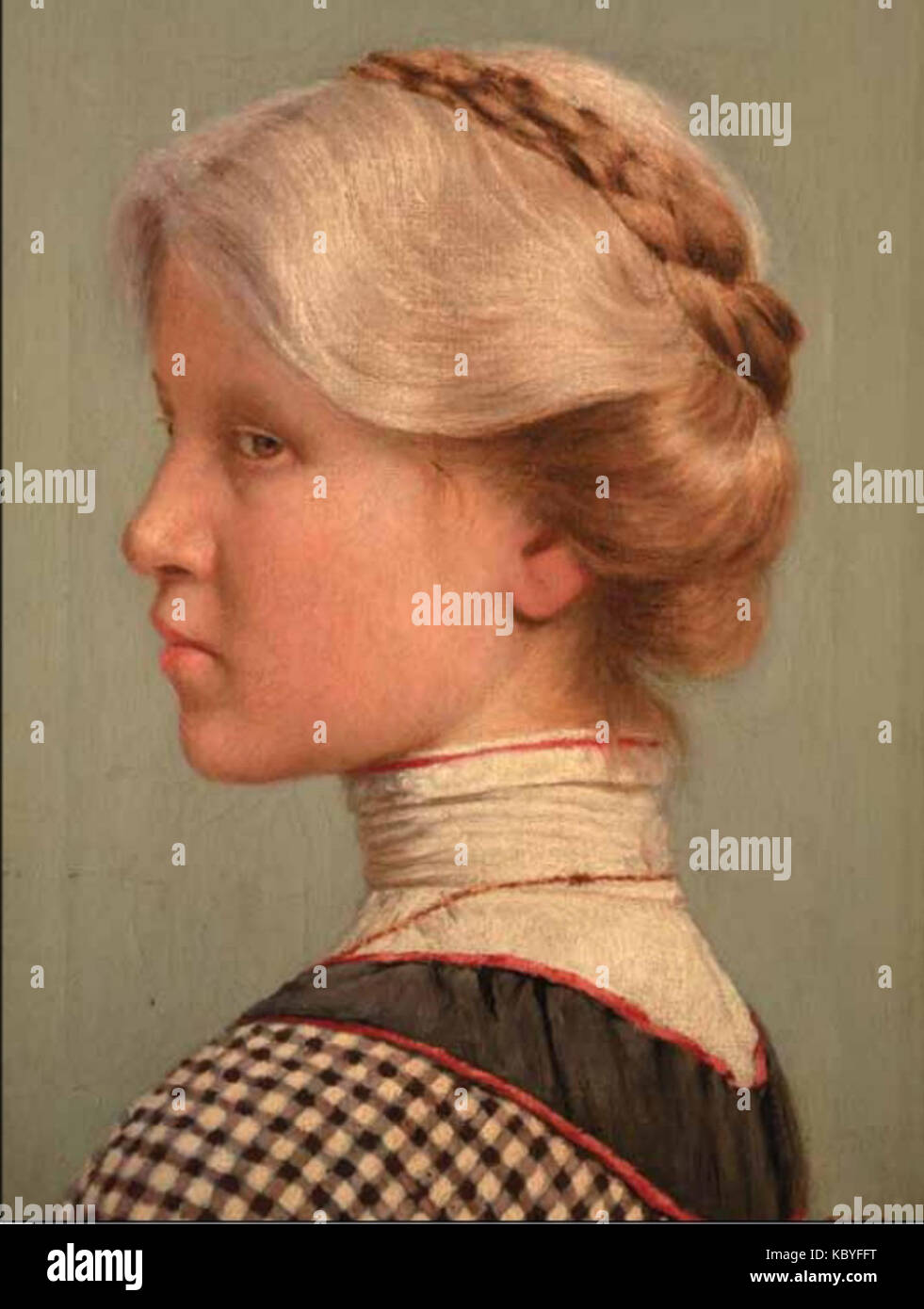 Friedrich Miess Portret de fata Stock Photo - Alamy