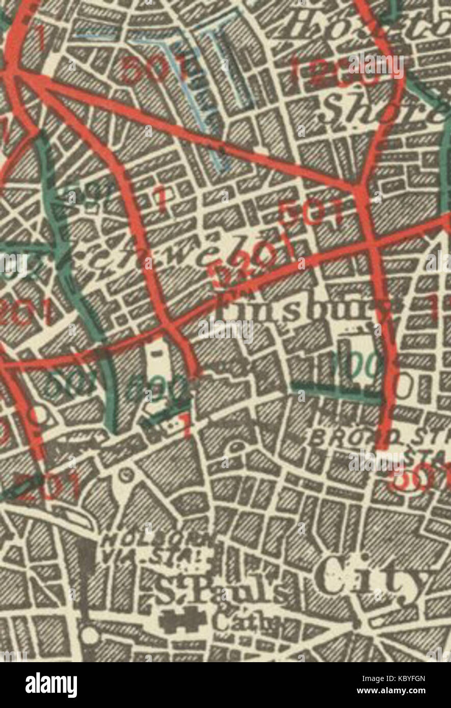 London 1923 map hi-res stock photography and images - Alamy