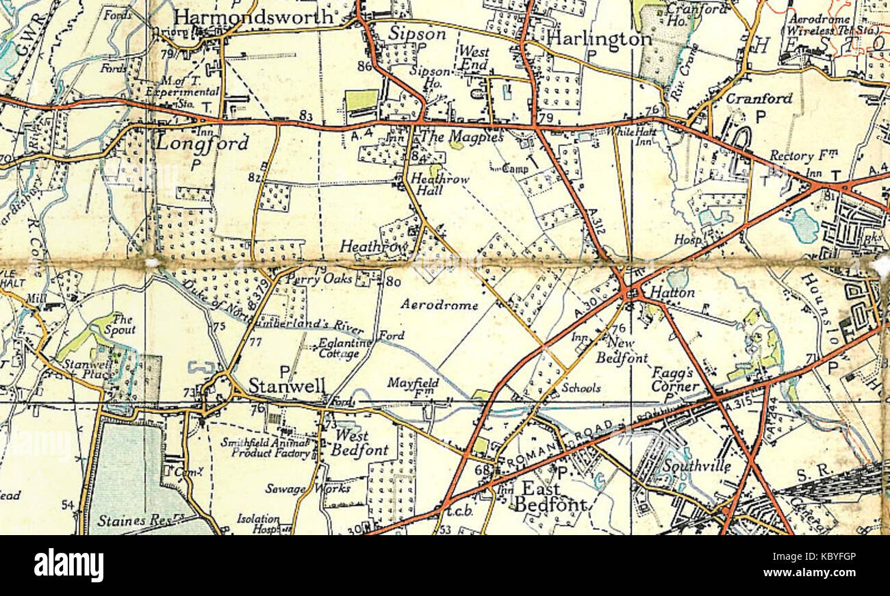Heathrow map hi-res stock photography and images - Alamy