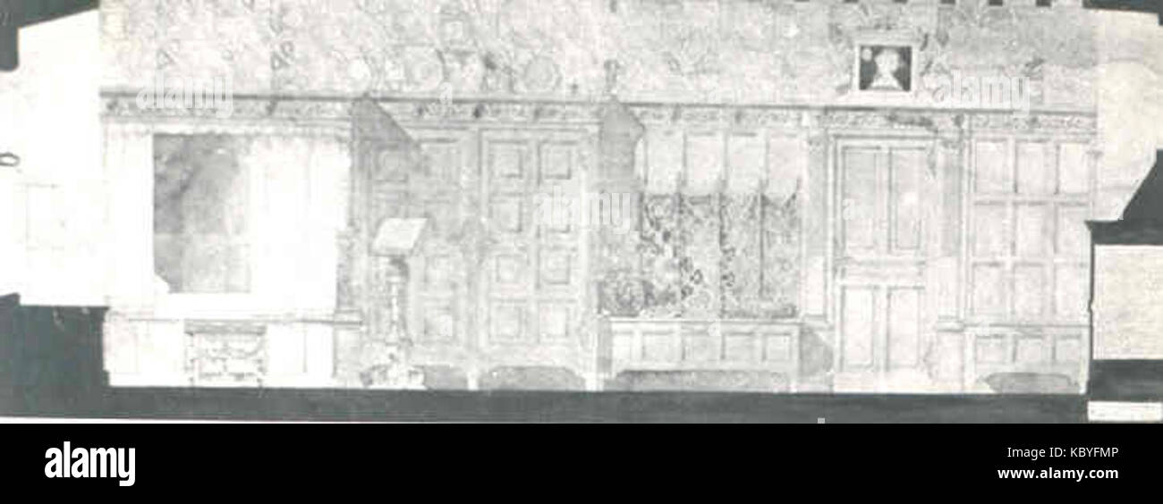 Design for Room 92 in Kasteel De Haar by Pierre Cuypers 0518 Stock ...