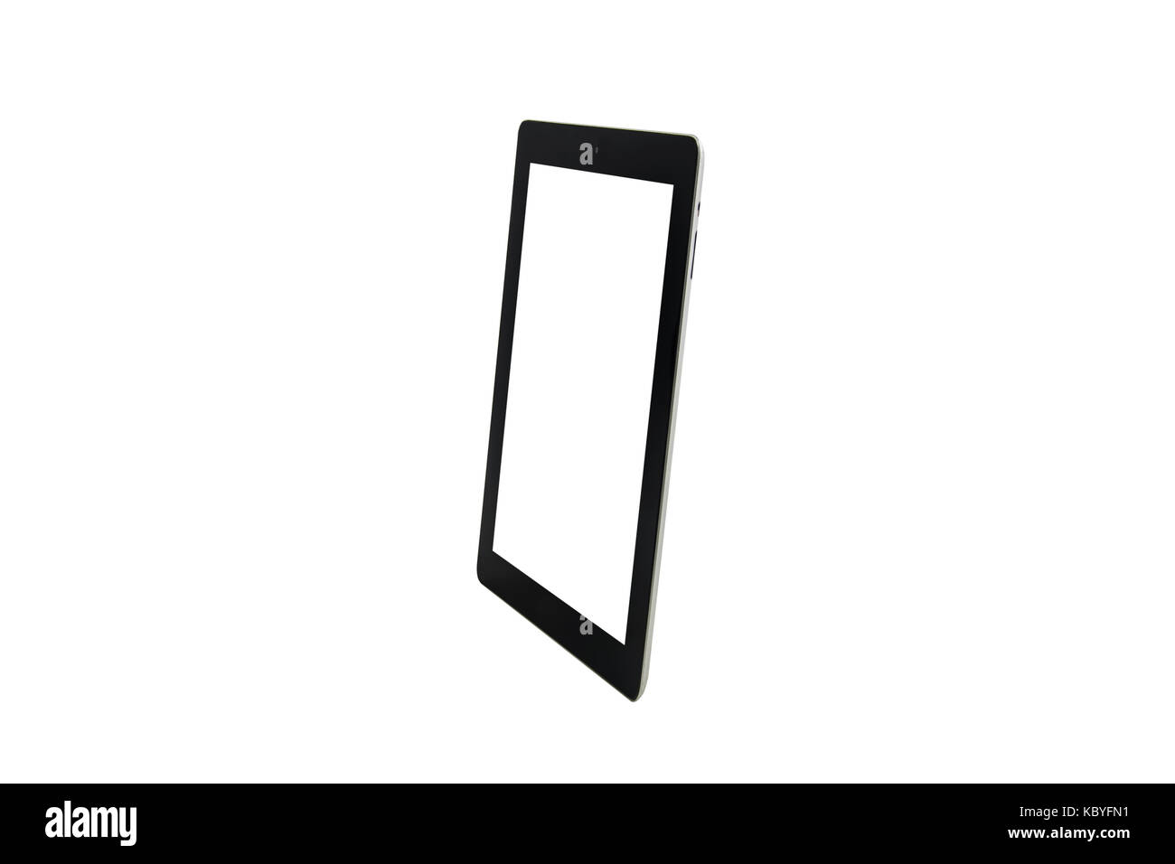 Tablet on white background Stock Photo - Alamy